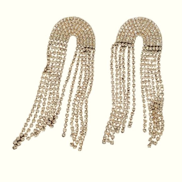 Jewelry | Moon Tasselchandelier Statement Earrings | Poshmark